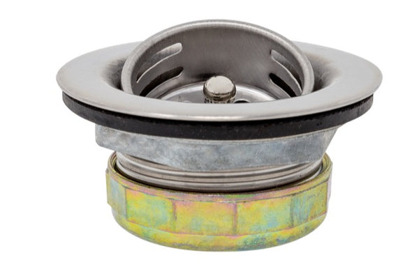 Basket Drain, Stainless Steel, 1½", with Crump Cup Strainer - Fab Hardware